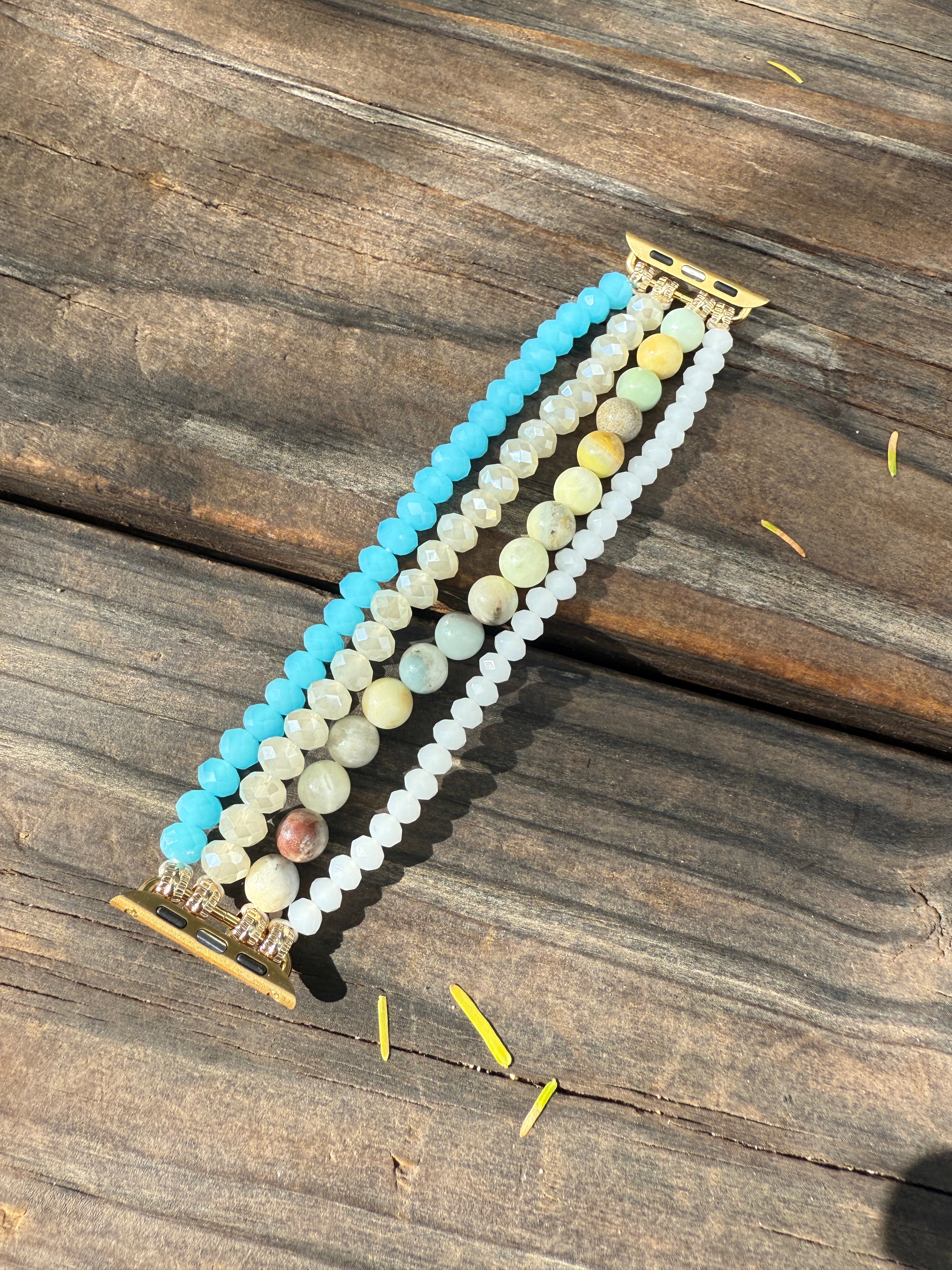 “The Golden Collection” Beaded Watch Band – Nizhoni Traders Bead Company